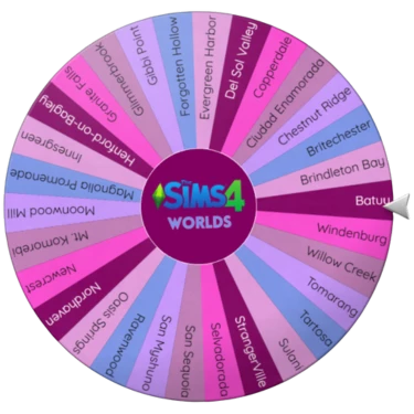 The Sims 4 Spin Wheel: Worlds